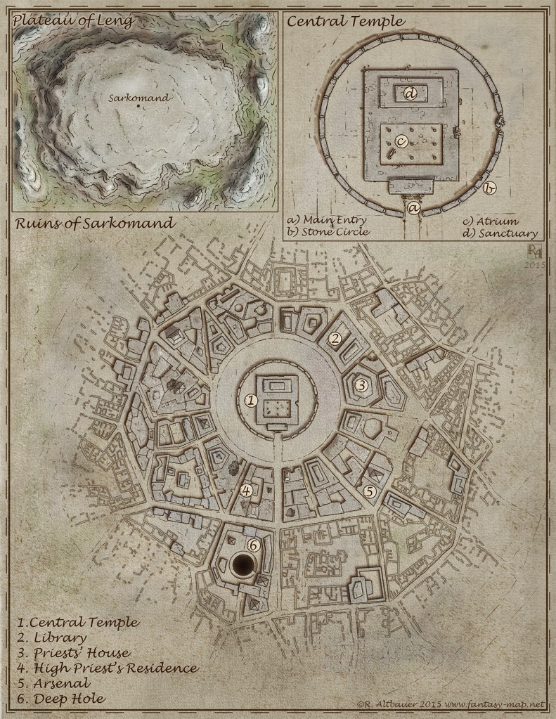 A map of the “Plateau of Leng”! – The Lovecraft eZine